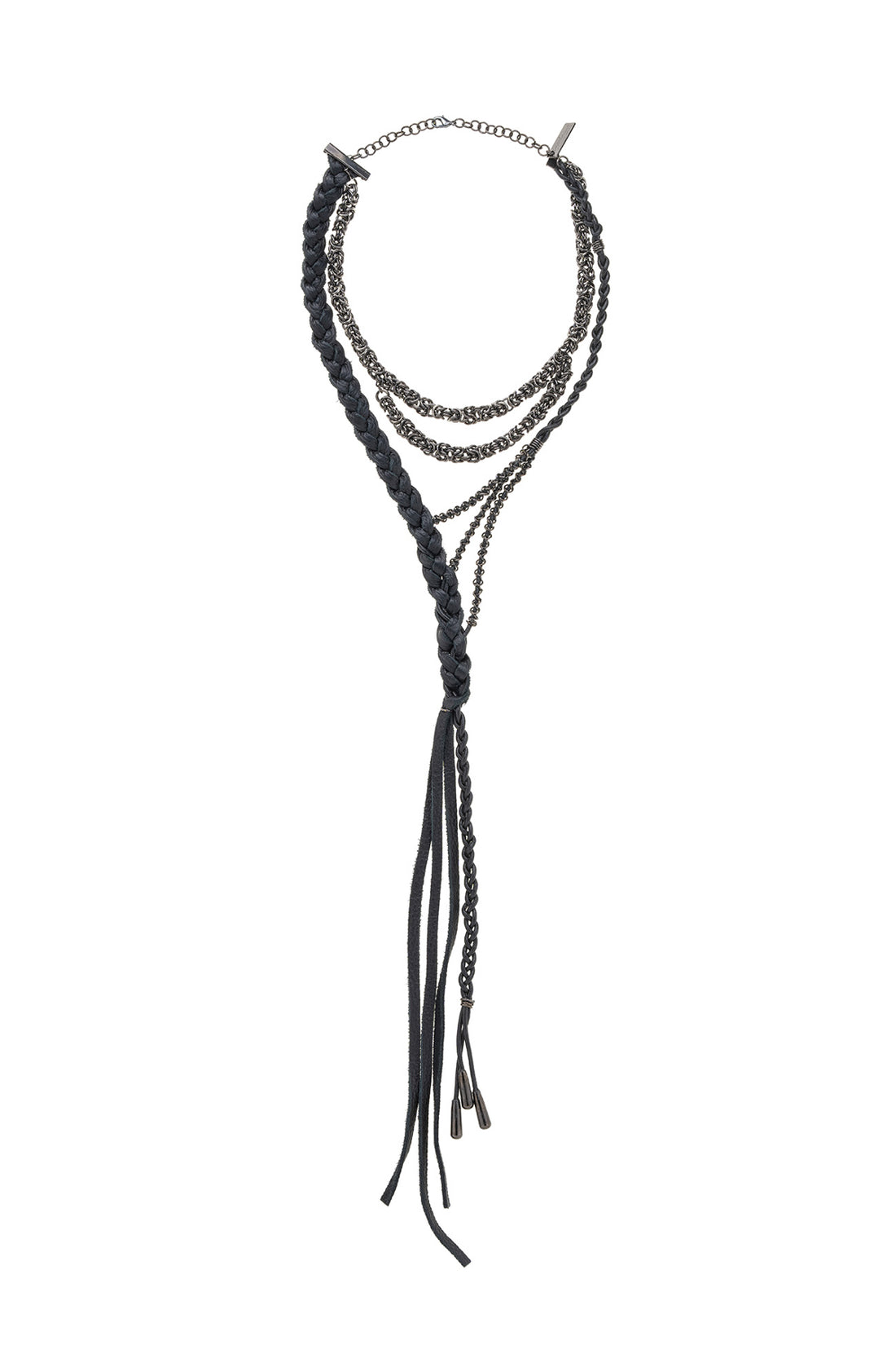 COW LEATHER/BRASS BK VOID NECKLACE – THE SHOP YOHJI YAMAMOTO