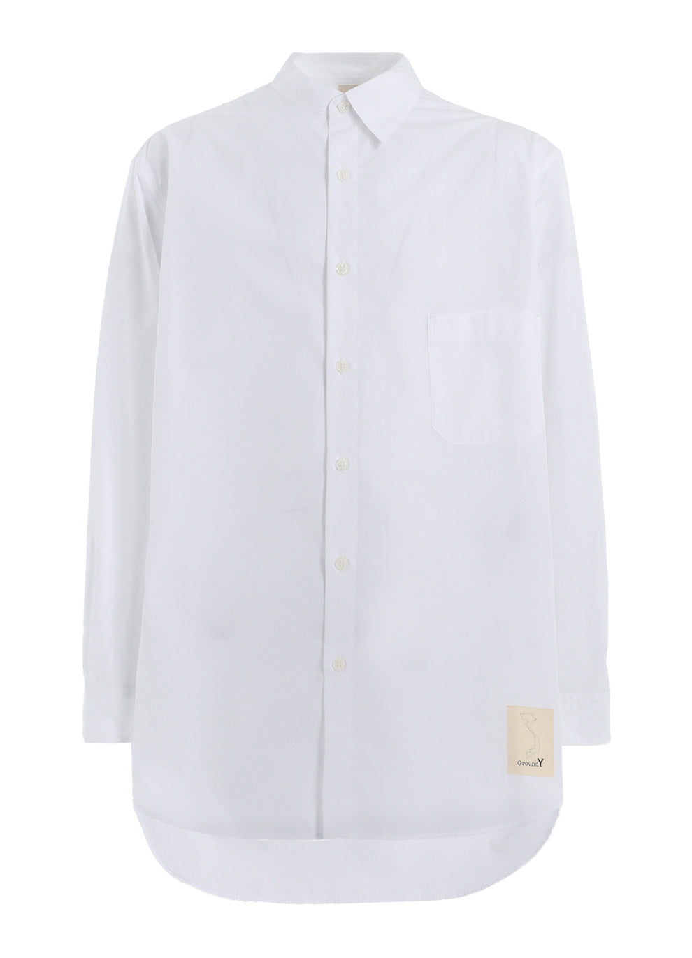 COTTON BROADCLOTH COLLAR CUT-OFF SHIRT – THE SHOP YOHJI YAMAMOTO