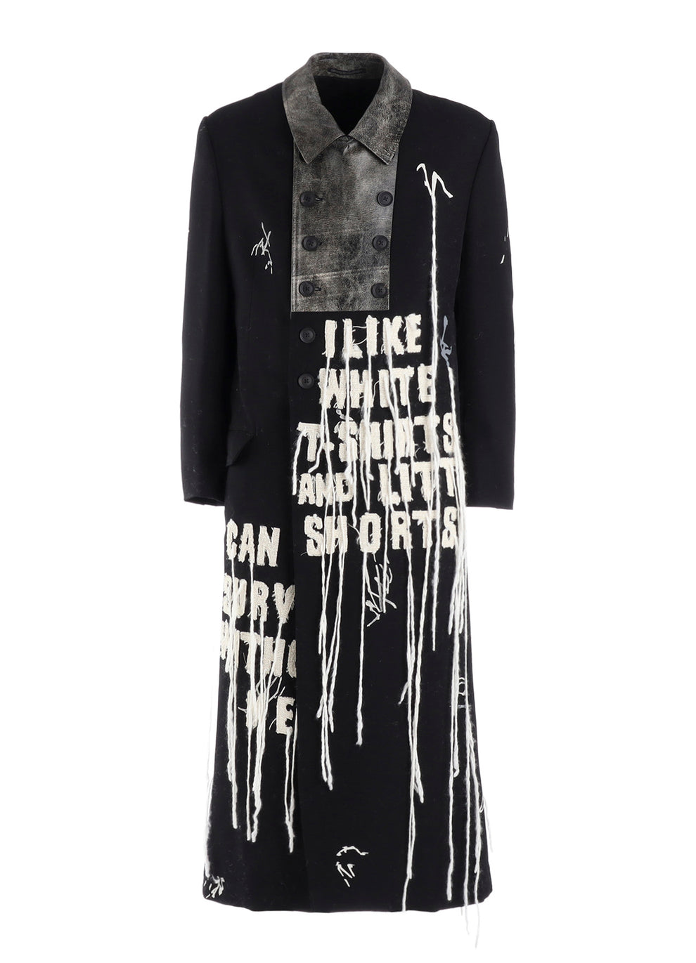 PATTERN LEATHER SWITCH W JACKET – THE SHOP YOHJI YAMAMOTO