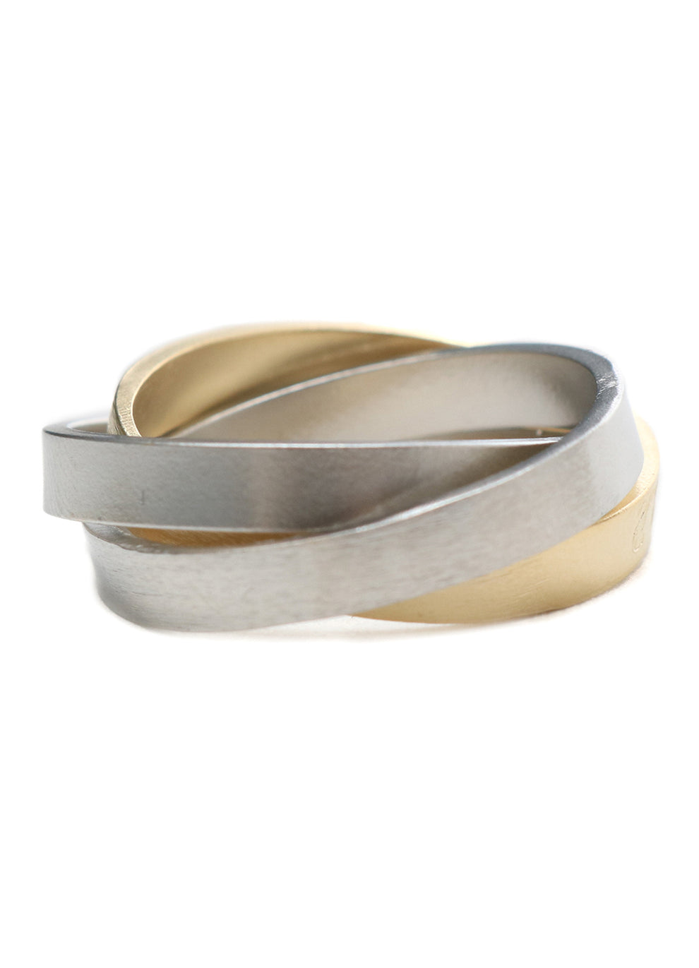 BRASS TRINITY LOGO PINKIE RING – THE SHOP YOHJI YAMAMOTO