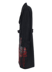 LAMB WOOL PRINTED MESSEGE EMBROIDERY TRENCH COAT – THE SHOP YOHJI YAMAMOTO