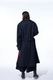 LAMB WOOL PRINTED MESSEGE EMBROIDERY TRENCH COAT – THE SHOP YOHJI YAMAMOTO