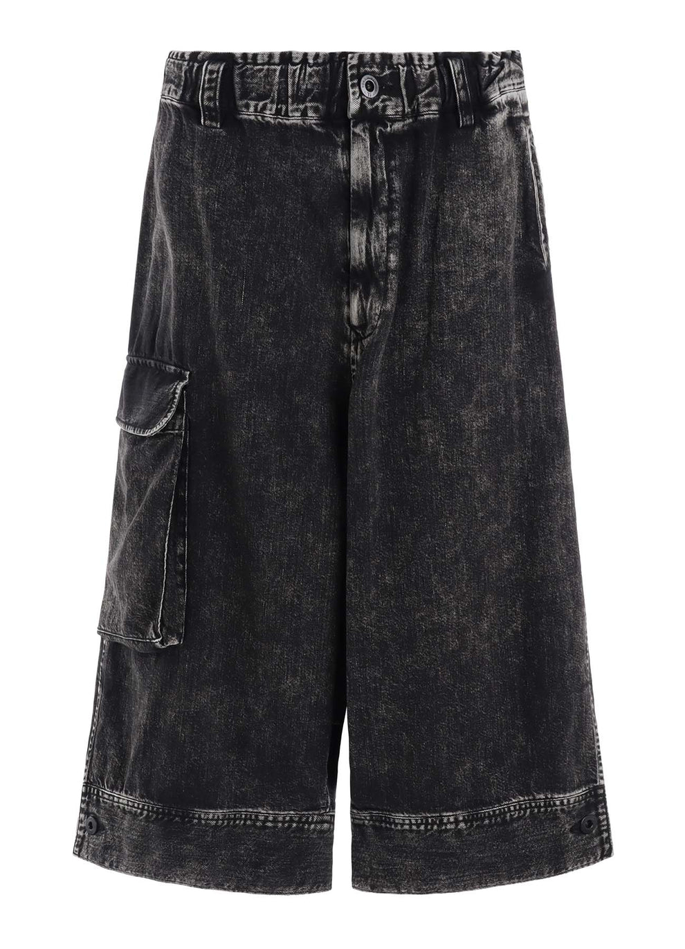 8OZ DENIM CHEMICAL WASH HEM CUFFS SAROUEL PANTS – THE SHOP YOHJI YAMAMOTO