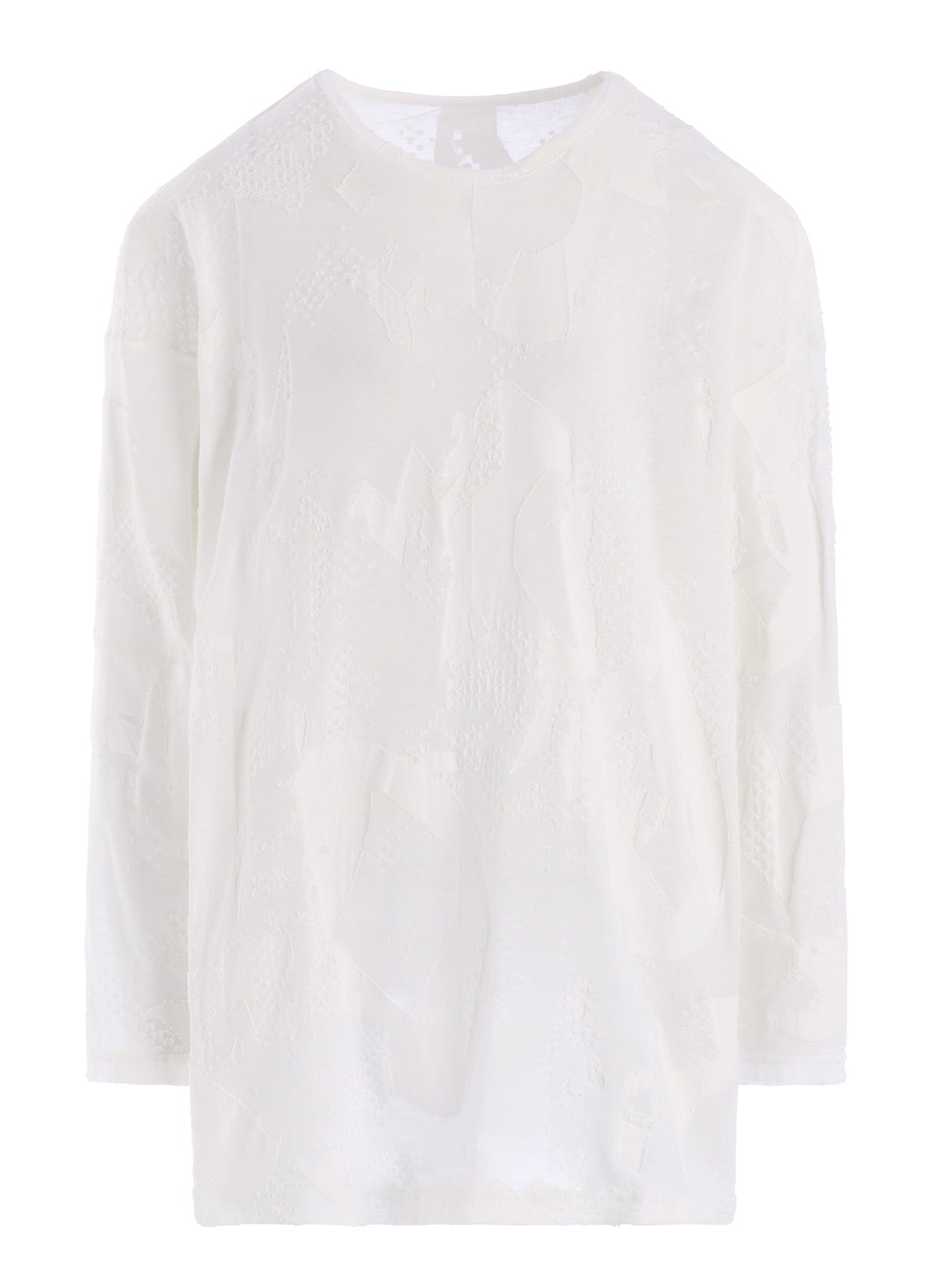 CRUSH JACQUARD BIG LONG SLEEVE TEE – THE SHOP YOHJI YAMAMOTO