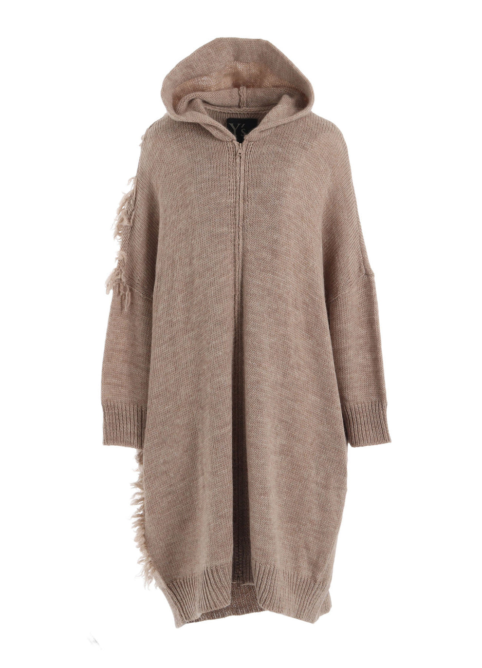 FRINGE JQ HOODED CARDIGAN – THE SHOP YOHJI YAMAMOTO
