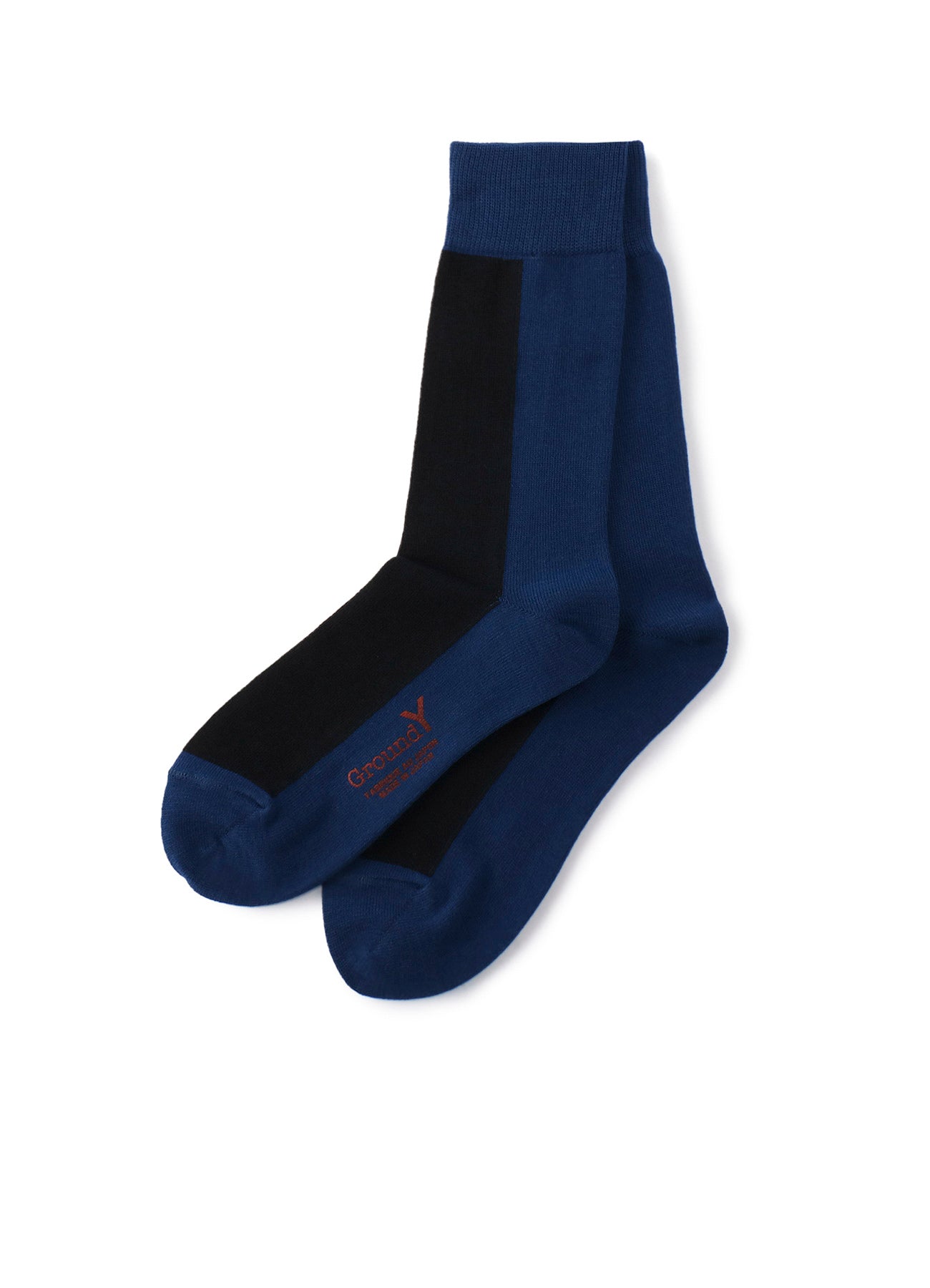FRONT AND BACK TWO COLOR SOCKS – THE SHOP YOHJI YAMAMOTO