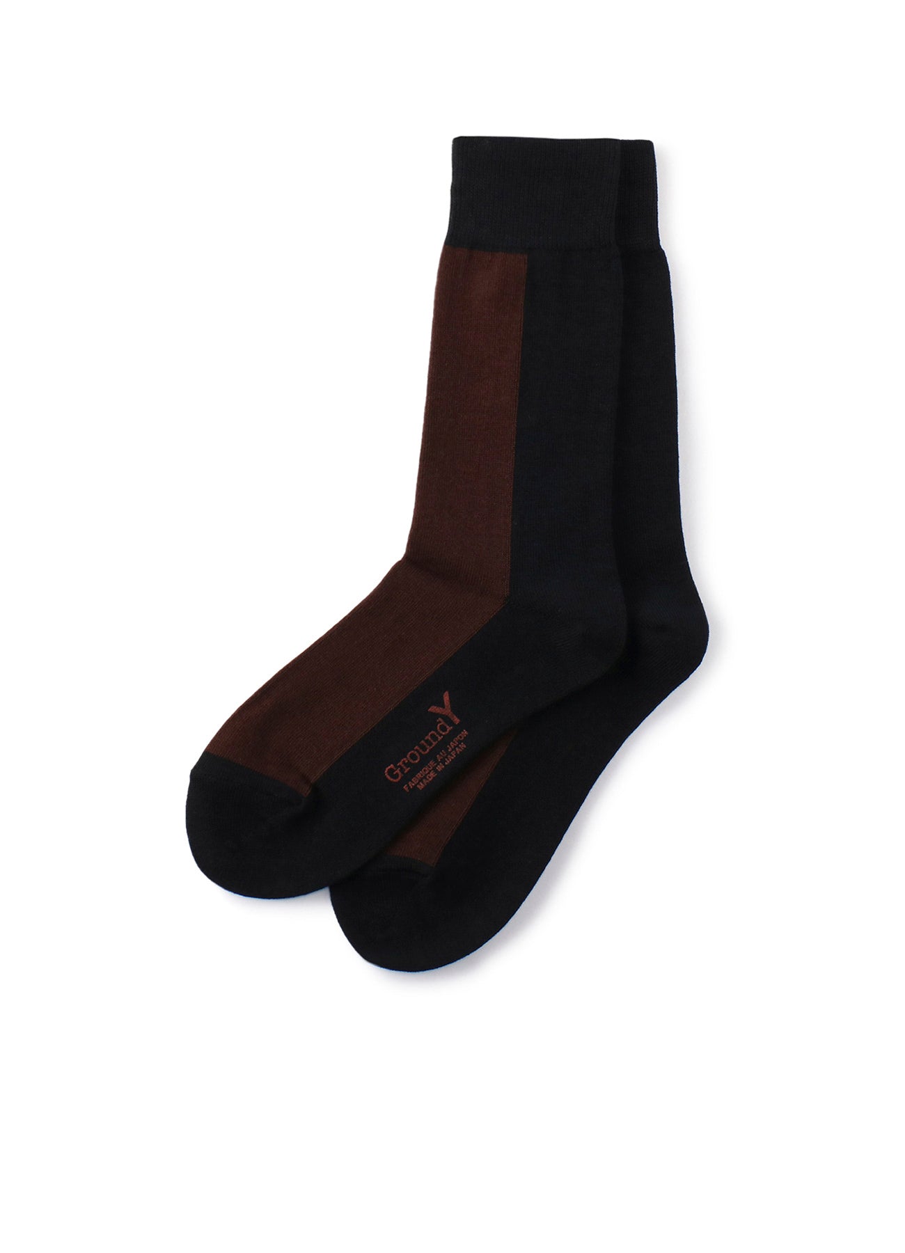 FRONT AND BACK TWO COLOR SOCKS – THE SHOP YOHJI YAMAMOTO