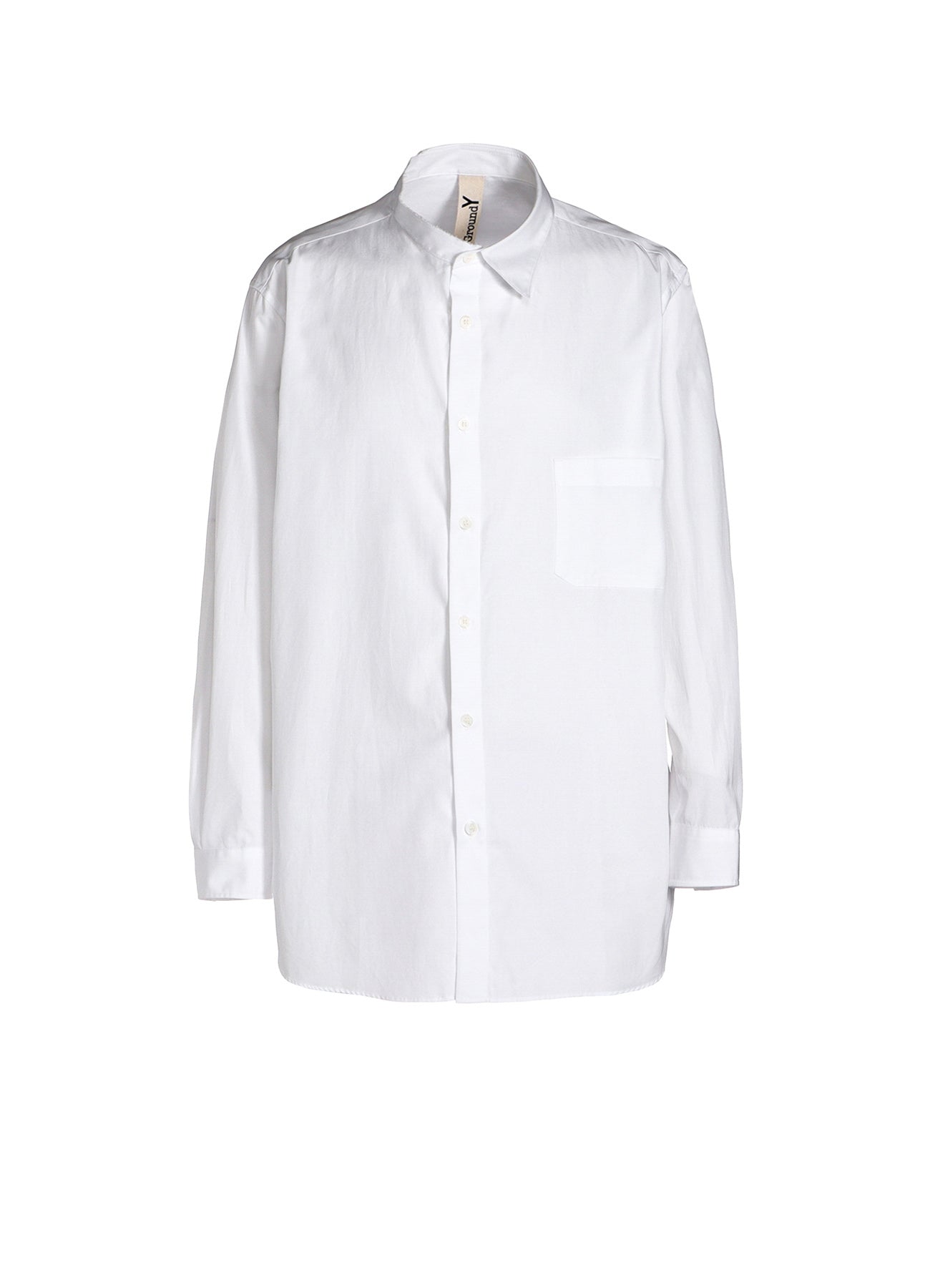 COTTON BROADCLOTH COLLAR CUT-OFF SHIRT – THE SHOP YOHJI YAMAMOTO