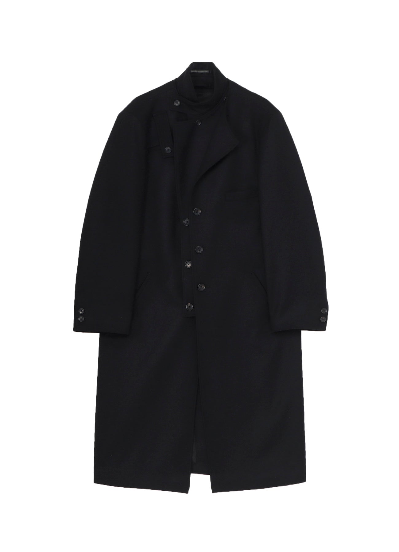 TASMANIA FLANNEL SPARE STAND COLLAR COAT – THE SHOP YOHJI YAMAMOTO