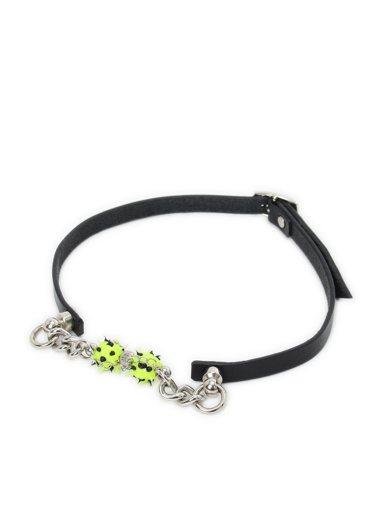 SEMI MATTE KIP LEATHER SPIKE LEATHER CHOKER – THE SHOP YOHJI YAMAMOTO