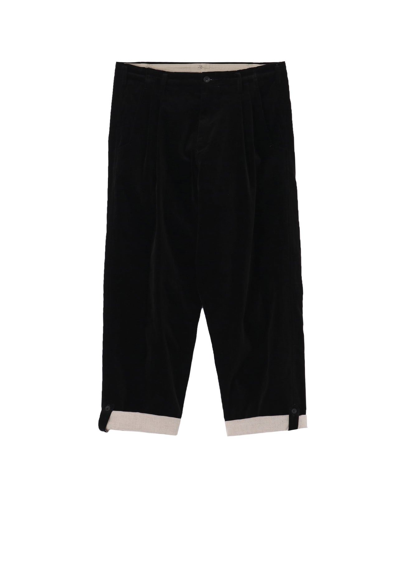 DOUBLE FACE HEM TAB PANTS – THE SHOP YOHJI YAMAMOTO