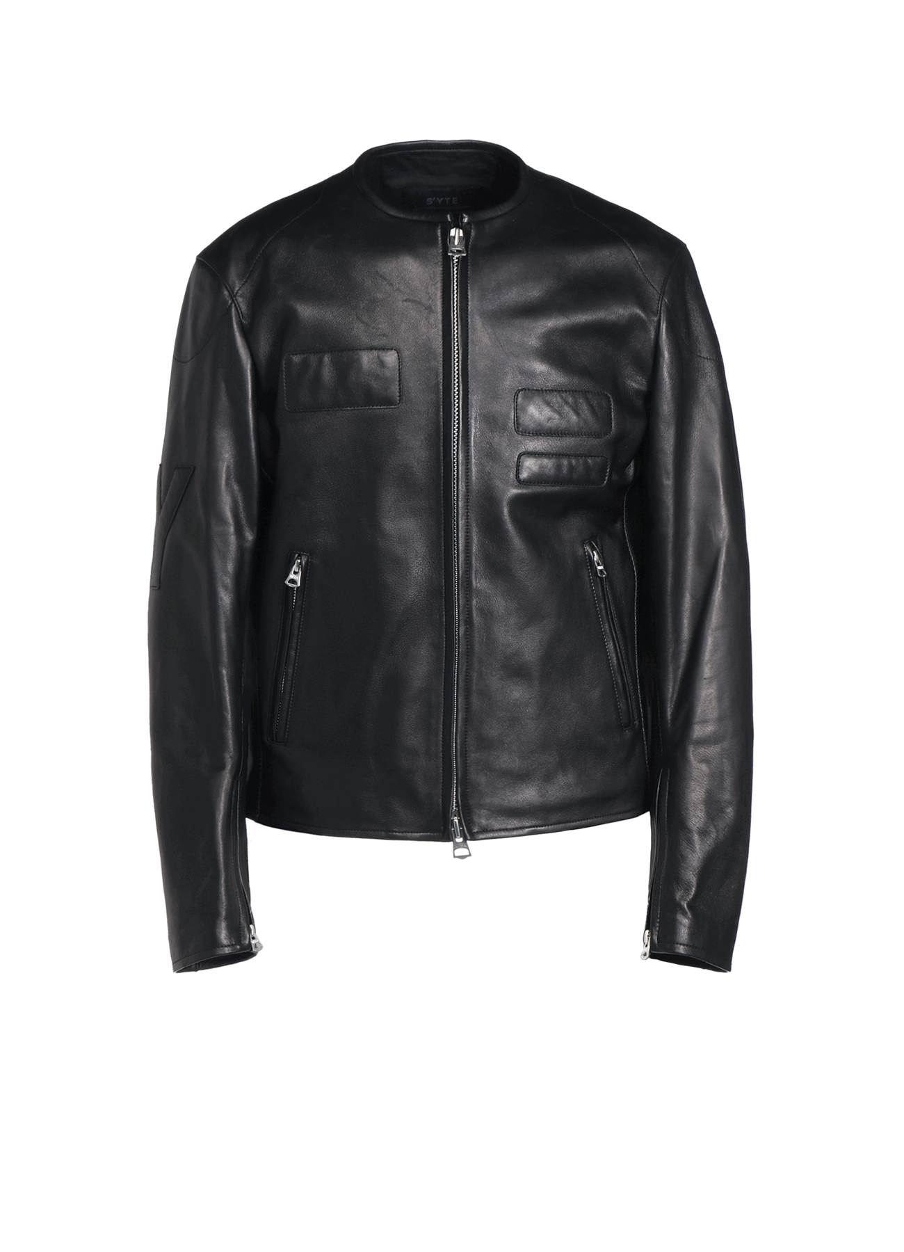 SEMI-VEGETABLE TANNED SHEEP LEATHER COLLARLESS MOTORCYCLE JACKET – THE ...