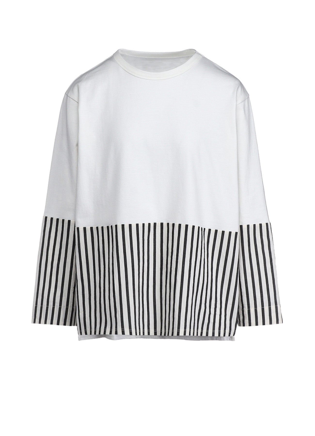 COTTON STRIPE SWITCHING SHIRT (M) – THE SHOP YOHJI YAMAMOTO
