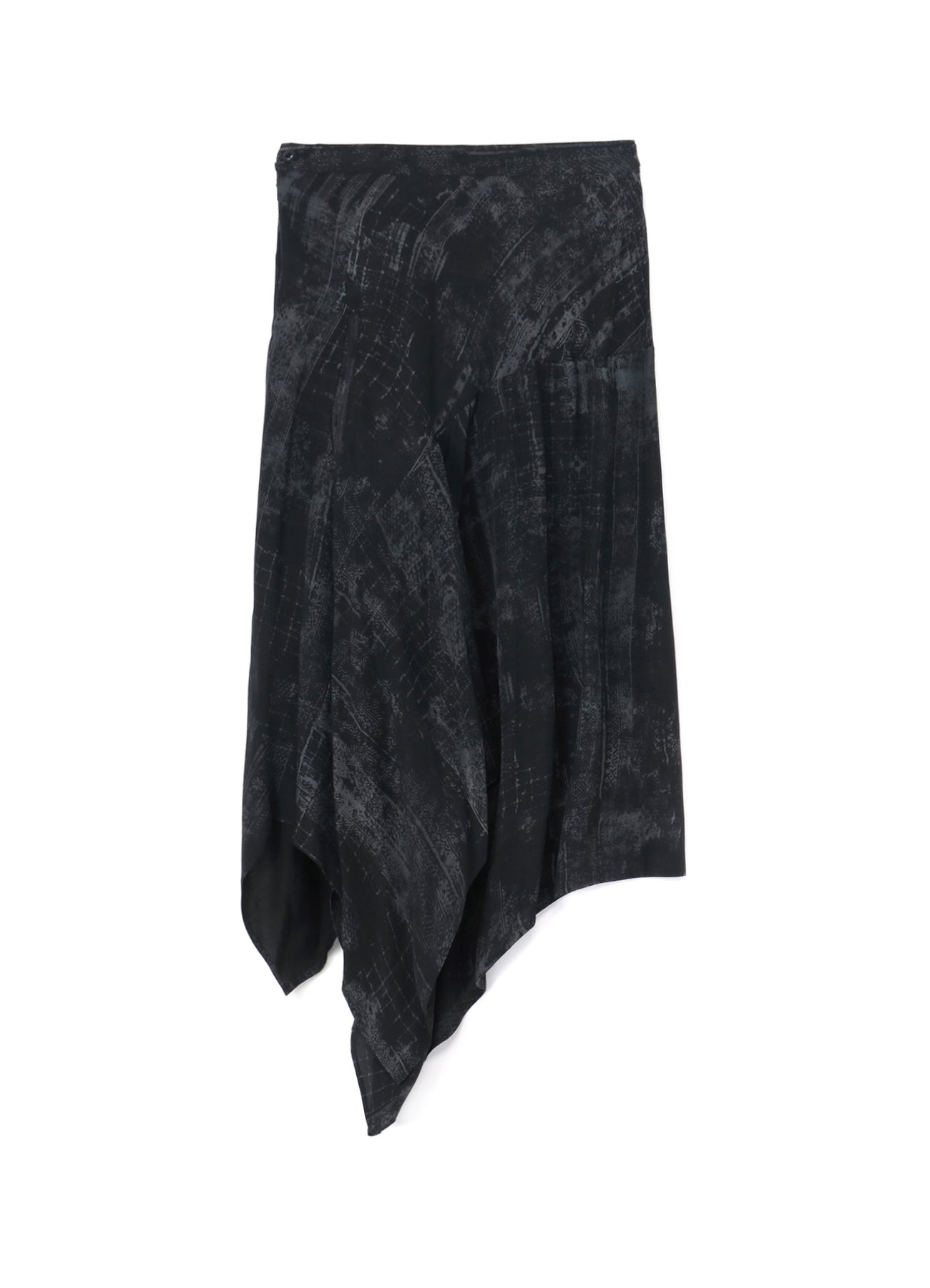 CUPRO/RAYON TWILL ASYMMETRIC FLARED SKIRT – THE SHOP YOHJI YAMAMOTO