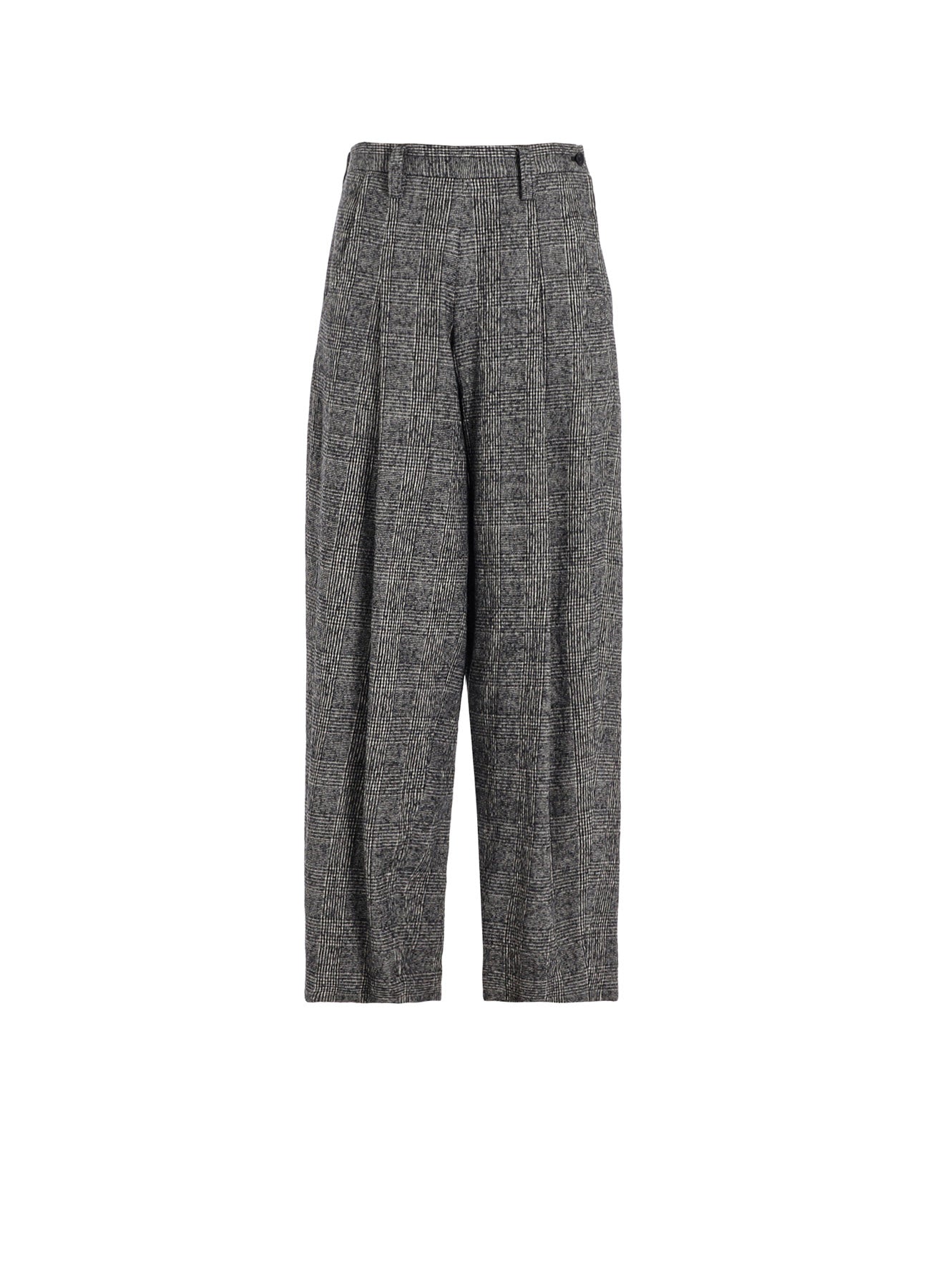 COTTON WOOL GLEN CHECK SIDE OPEN PANTS – THE SHOP YOHJI YAMAMOTO