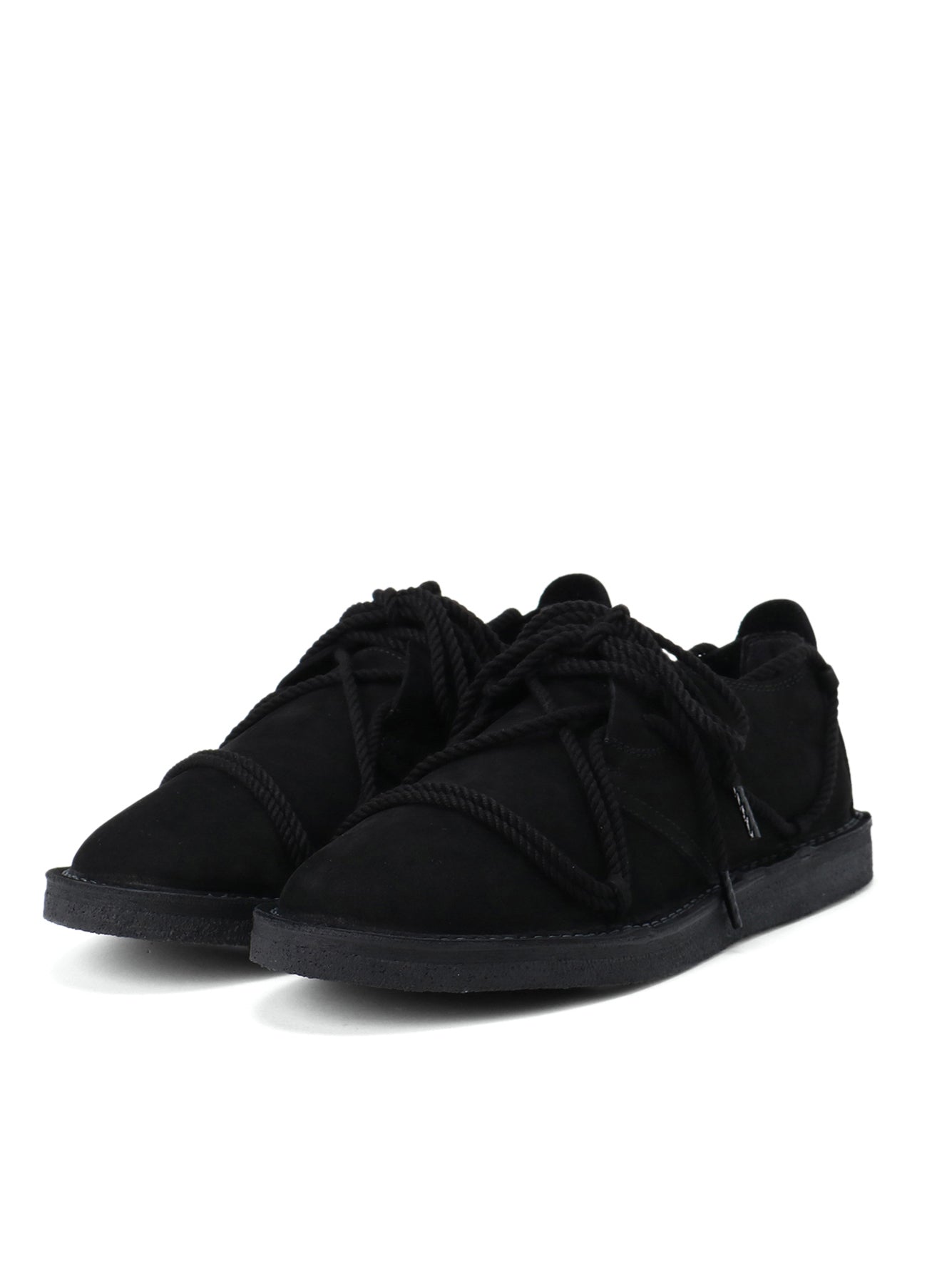 NUBUCK LEATHER RANDOM ROPE SHOES – THE SHOP YOHJI YAMAMOTO