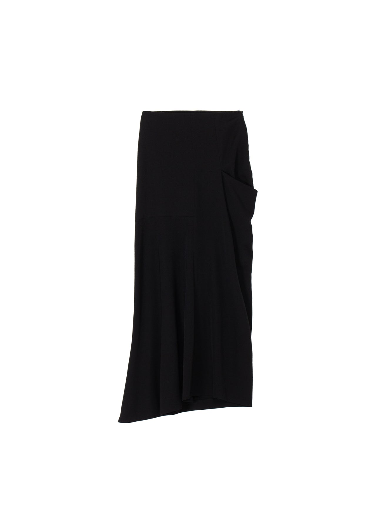 WOOL GABARDINE LEFT CLOTH SKIRT – THE SHOP YOHJI YAMAMOTO